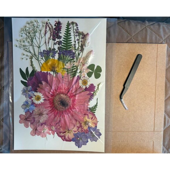 Art | New A4 Large Dried Pressed Flowers For Resin Purple Natural ...